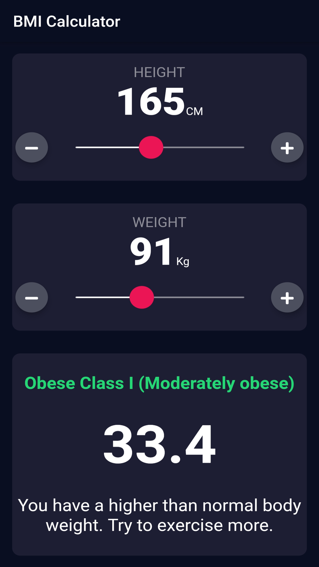 Simple BMI Calculator | FlutterX Simple BMI Calculator | FlutterX